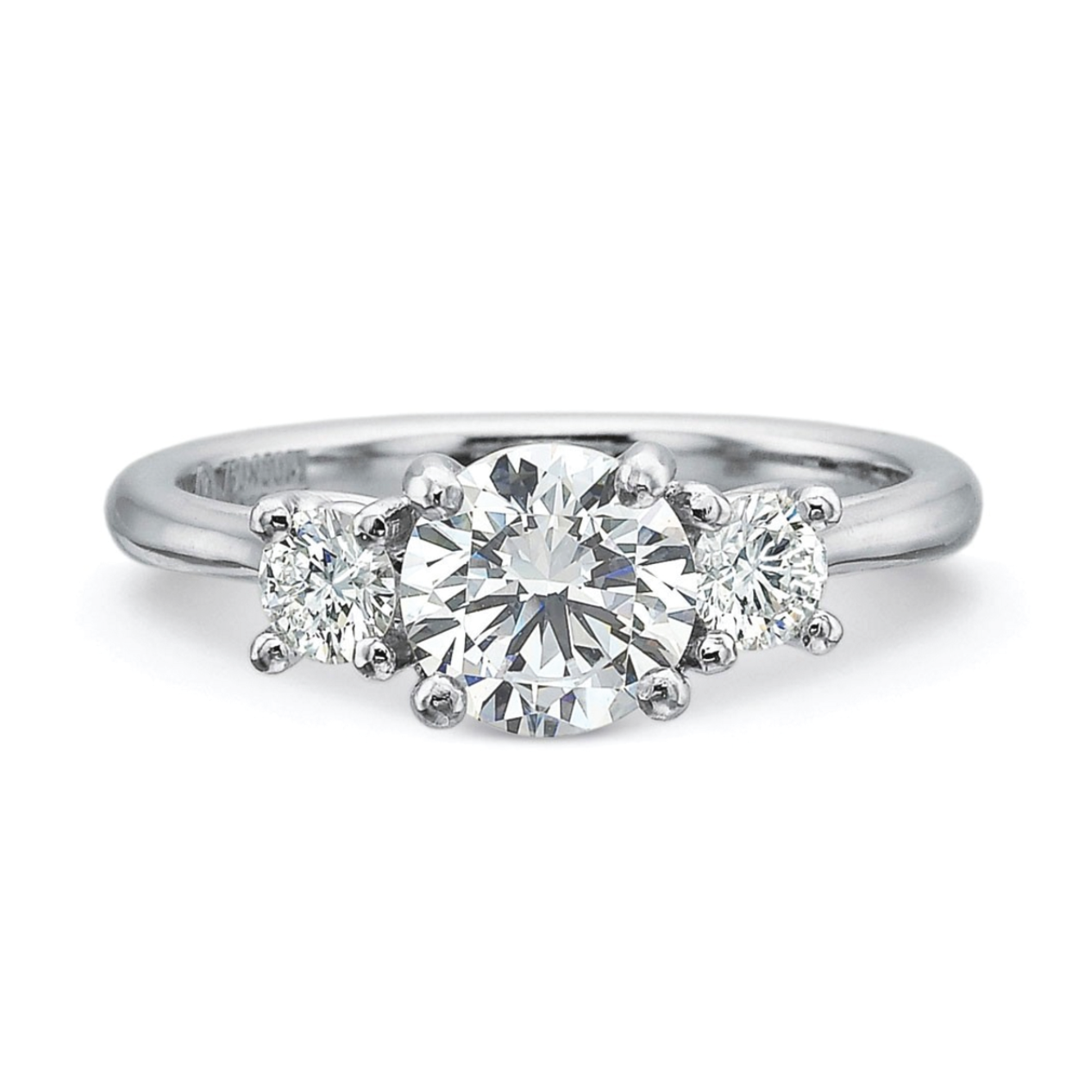 18KW New Aire 3-Stone Semi-Mount Ring – Williams Jewelers